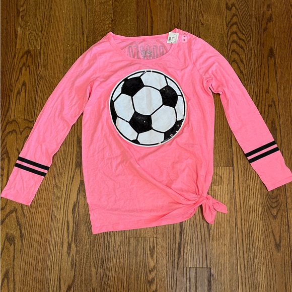 Justice | Shirts & Tops | Little Girls Justice Soccer Top With Sequin ...